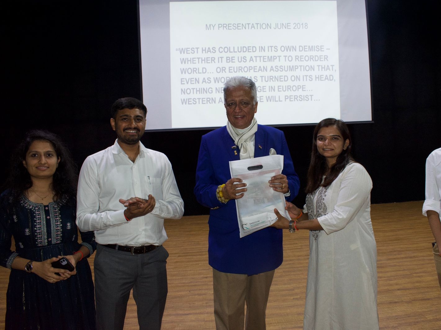 Ambassador Dr. Deepak Vohra visited Gondal Gangotri International ...