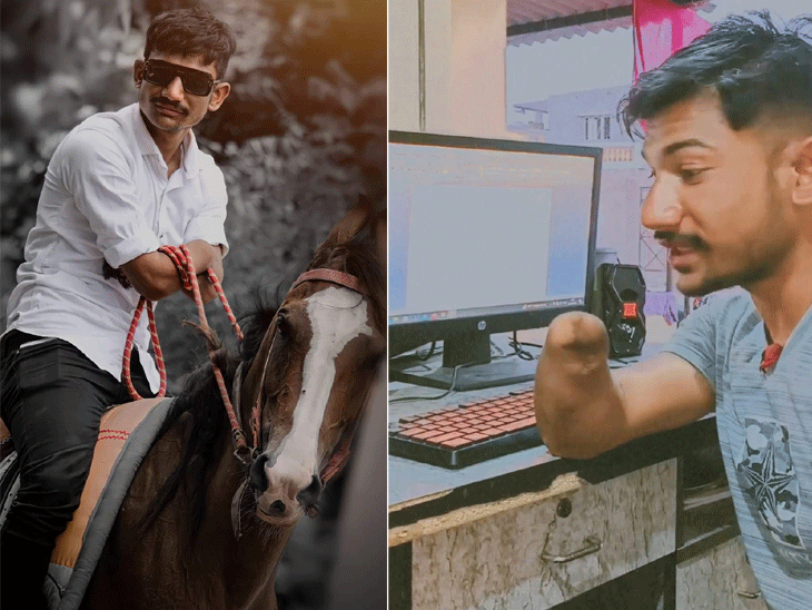 A gujarats vishal rajput lost his both hands and one leg in the ...