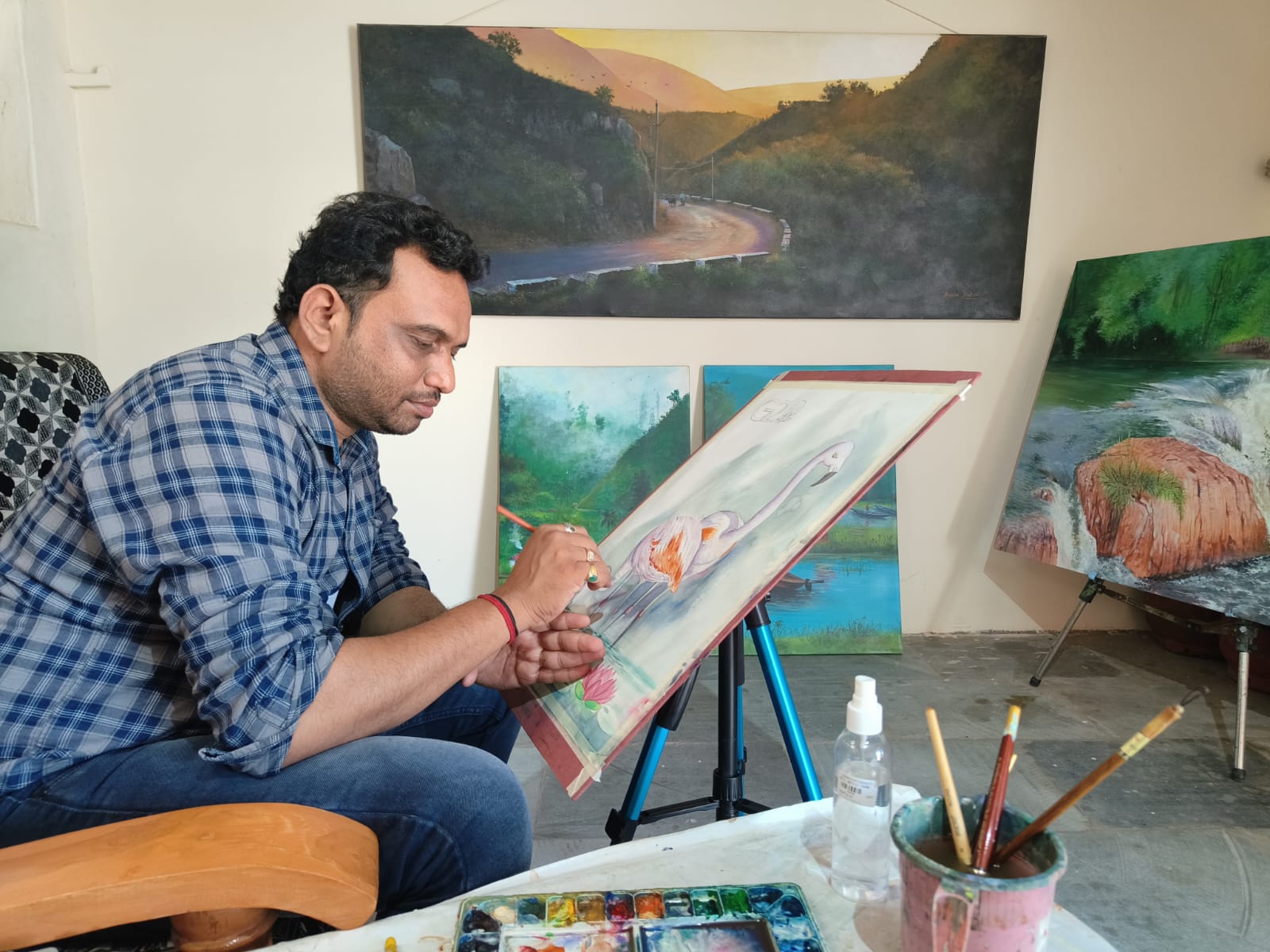 Bipin Patel, an artist from Chanyan village in Santrampur, created a ...