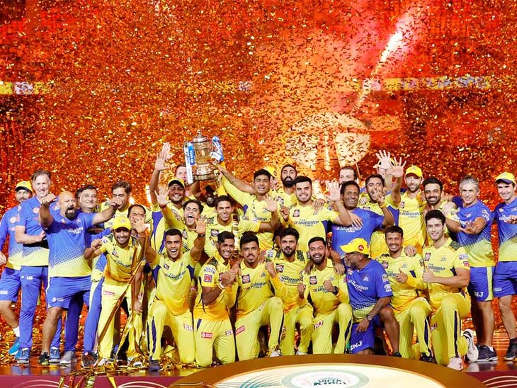 IPL Winner CSK Team Grand Welcome and celebration at ITC Narmada hotel ...