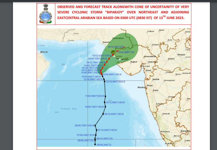 On June 15 landflow, sea water may enter Kutch, Dwarka, Porbandar ...