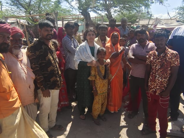 MLA Rivaba Jadeja visits affected areas on Biperjoy Cyclone, 10000 ft ...