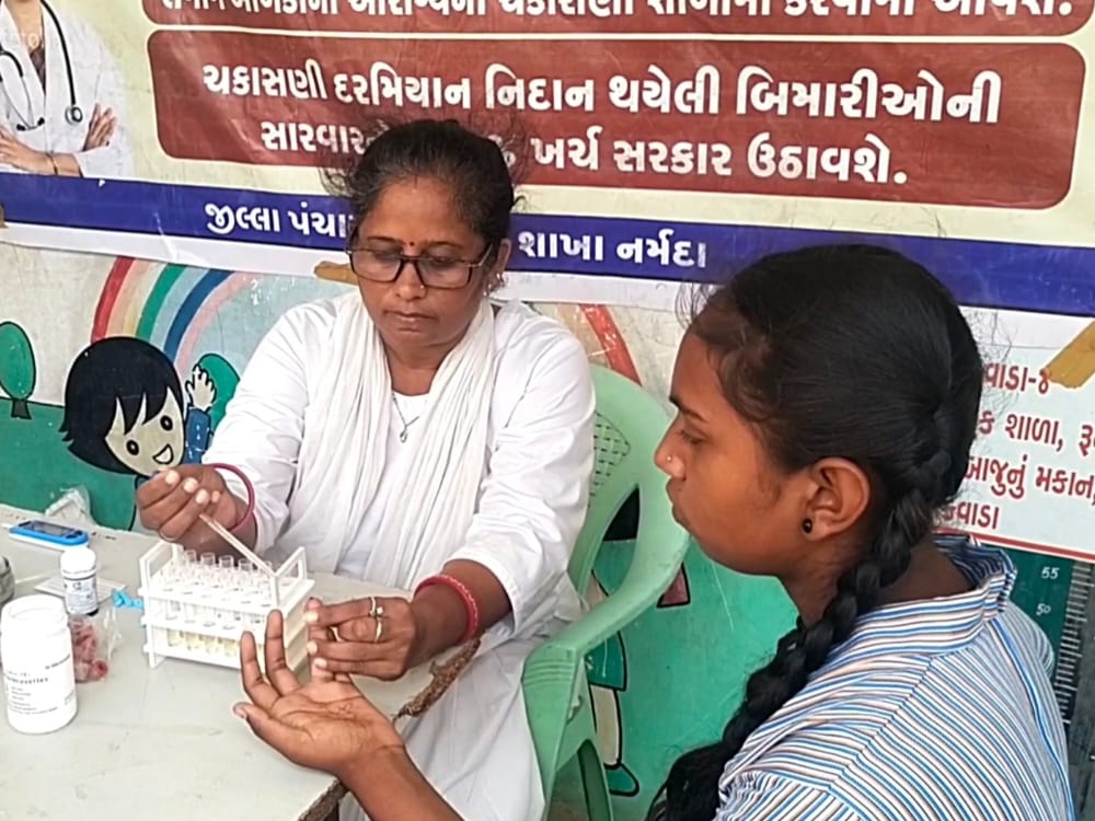 Health screening of more than 400 students at Primary School Tilakwada ...