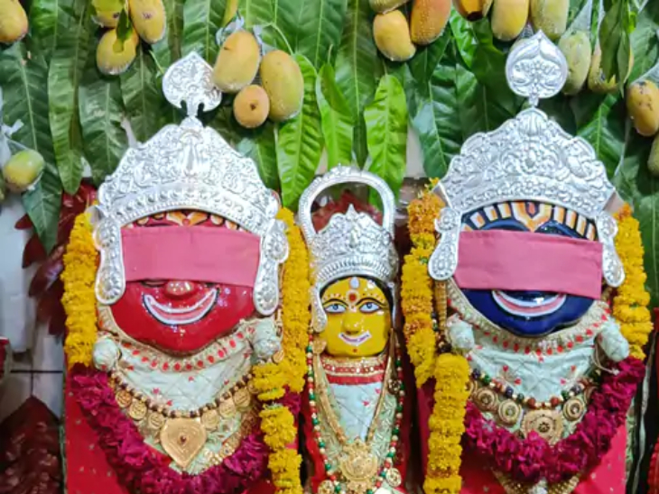 In Patan, a ritual of opening the eyes of Lord Jagannath and Balabhadra ...