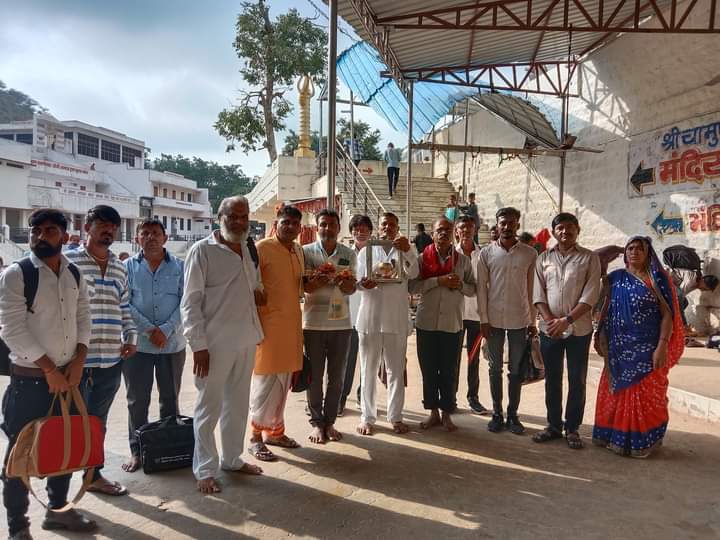 The flame was brought from Chamunda Mataji's temple Sundhaji in Tharad ...