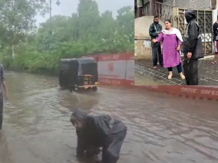Knee-deep water from Gandhibagh to Vivekananda Circle in Surat, mayor ...