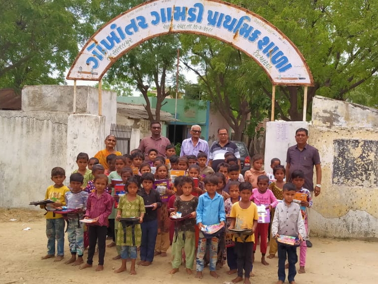 Donors provided educational kits to children in Santalpur and Radhanpur ...