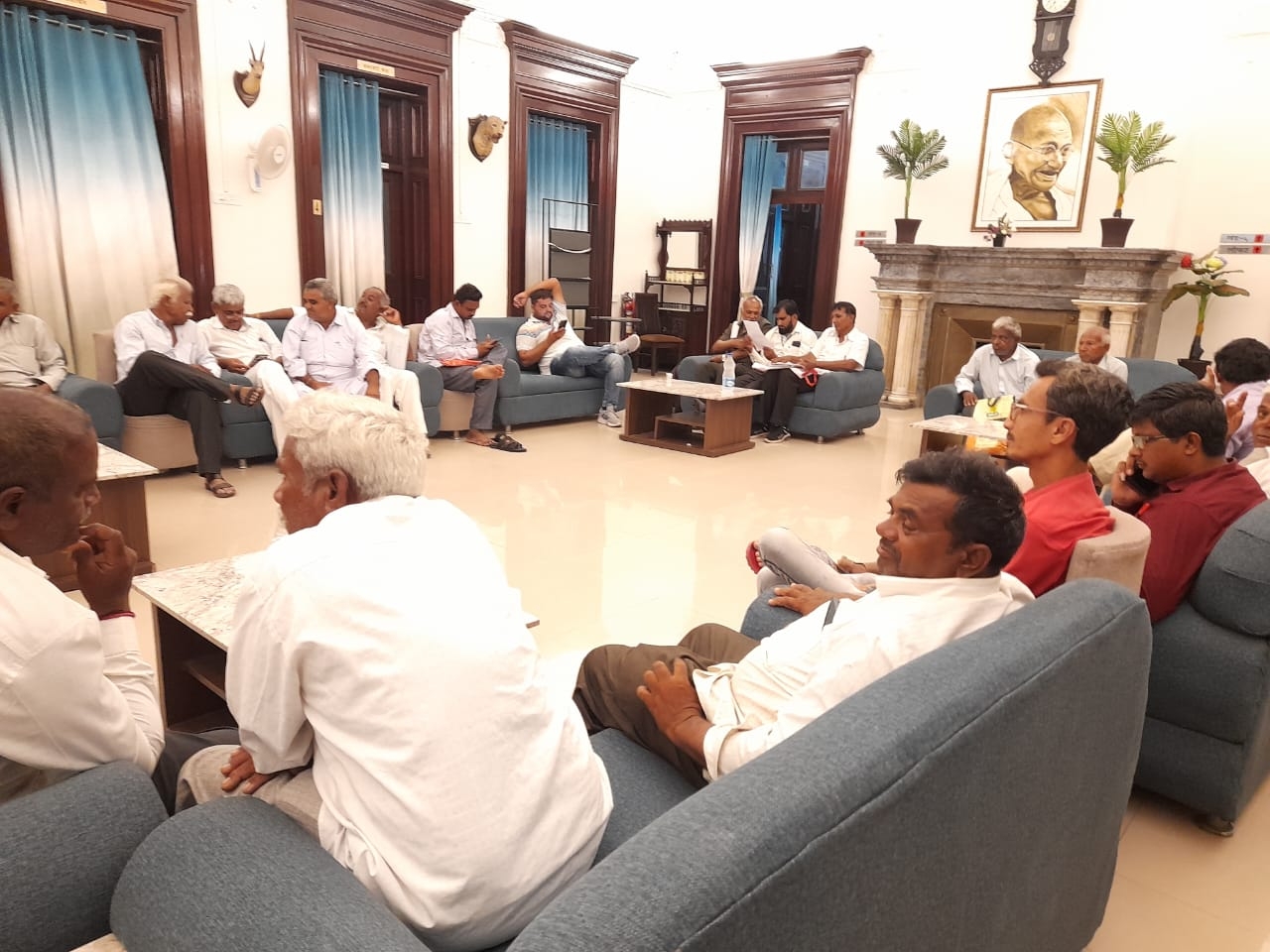 A public outreach program was held by Agriculture Minister Raghavjibhai ...