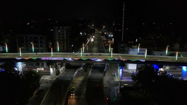 The first multilevel split flyover bridge was built in Rajkot at a cost ...