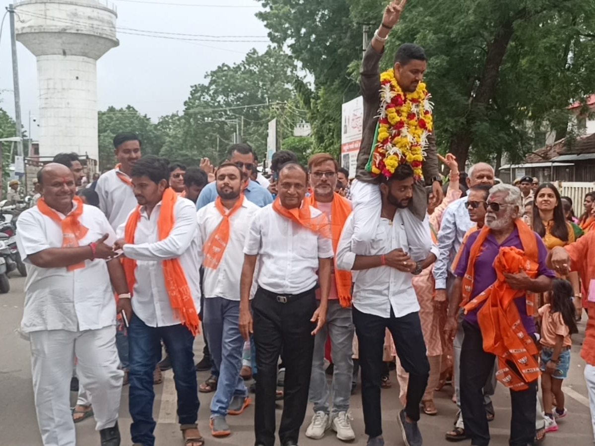 BJP's Partha Joshi won by 754 votes in Rajpipla Municipality Ward No.6 ...