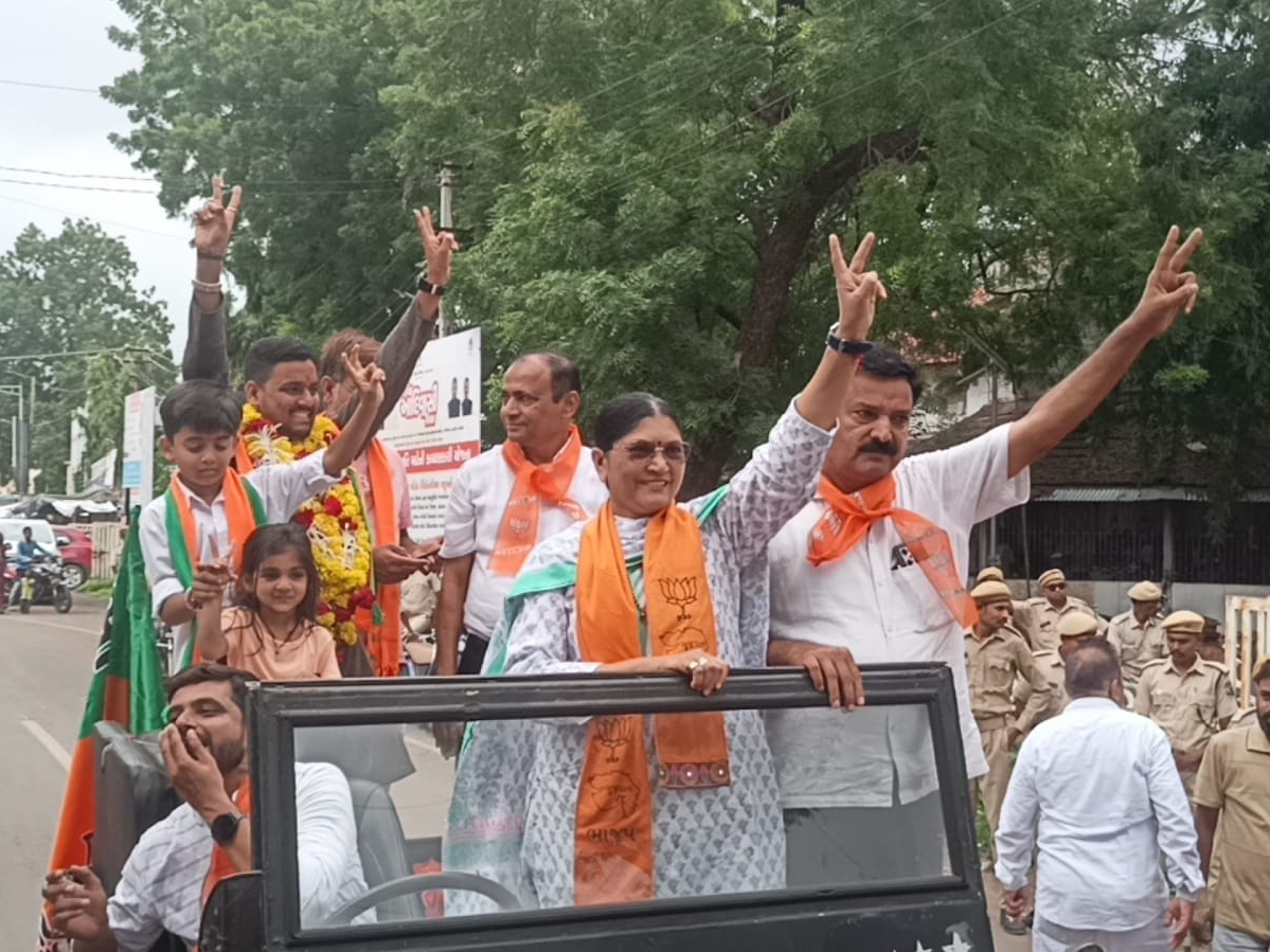 BJP's Partha Joshi won by 754 votes in Rajpipla Municipality Ward No.6 ...