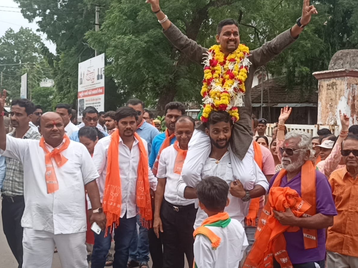 BJP's Partha Joshi won by 754 votes in Rajpipla Municipality Ward No.6 ...