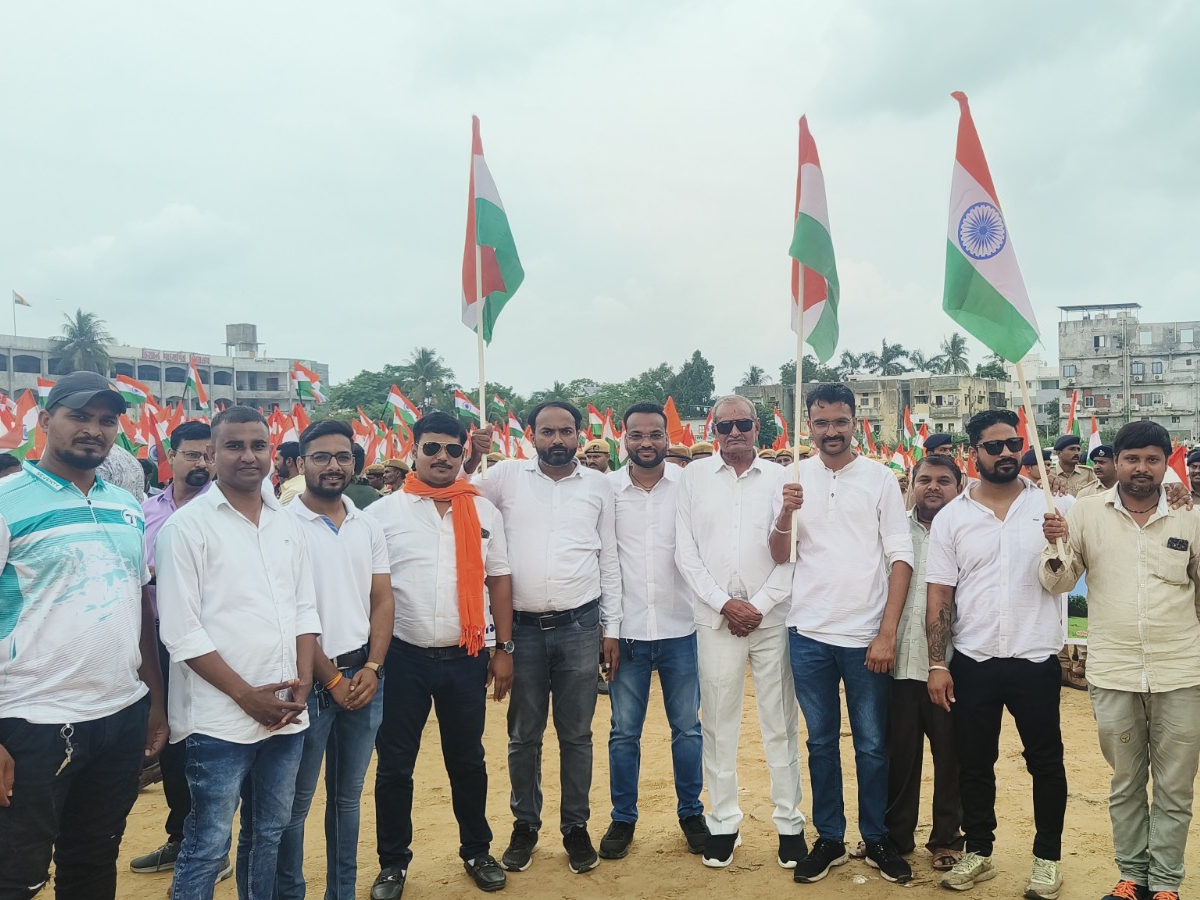 Grand Tricolor Padayatra held in Lunawada town, headquarters of ...