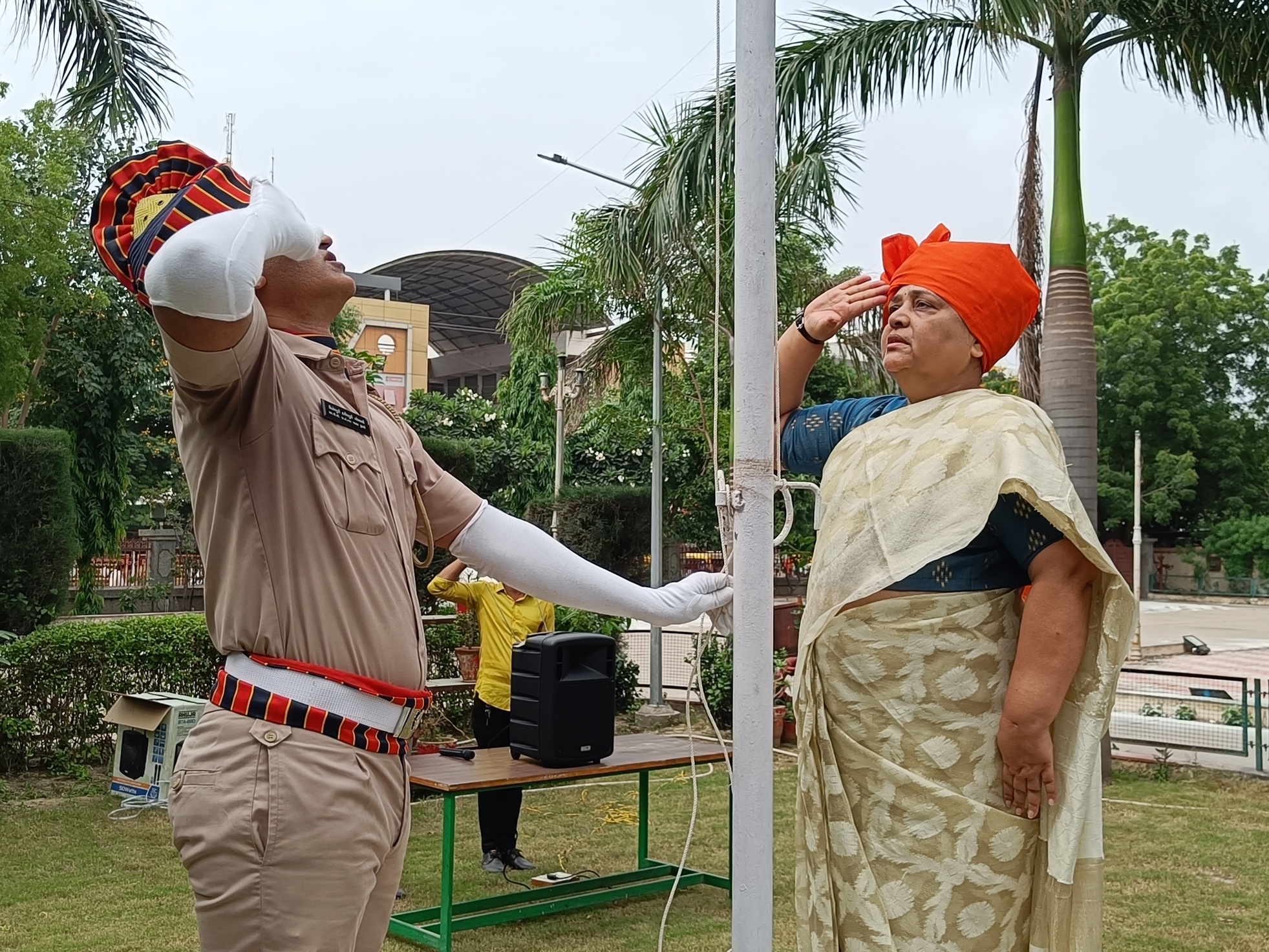 77th Independence Day celebrations across the board, at Bagwada, Univ ...