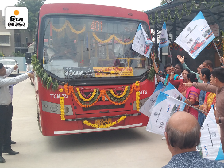 AMTS new bus terminus inaugurated by Mayor Kirit Parmar, buses will run ...