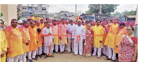 A procession started in Dayapar to celebrate the Shard Centenary Festival
