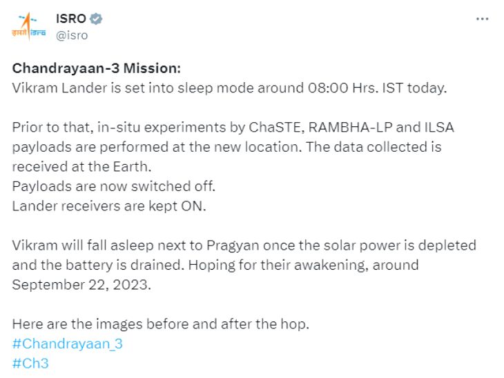 Chandrayaan 3 Vikram Lander Landing Update; ISRO | Pragyan Rover Lunar ...