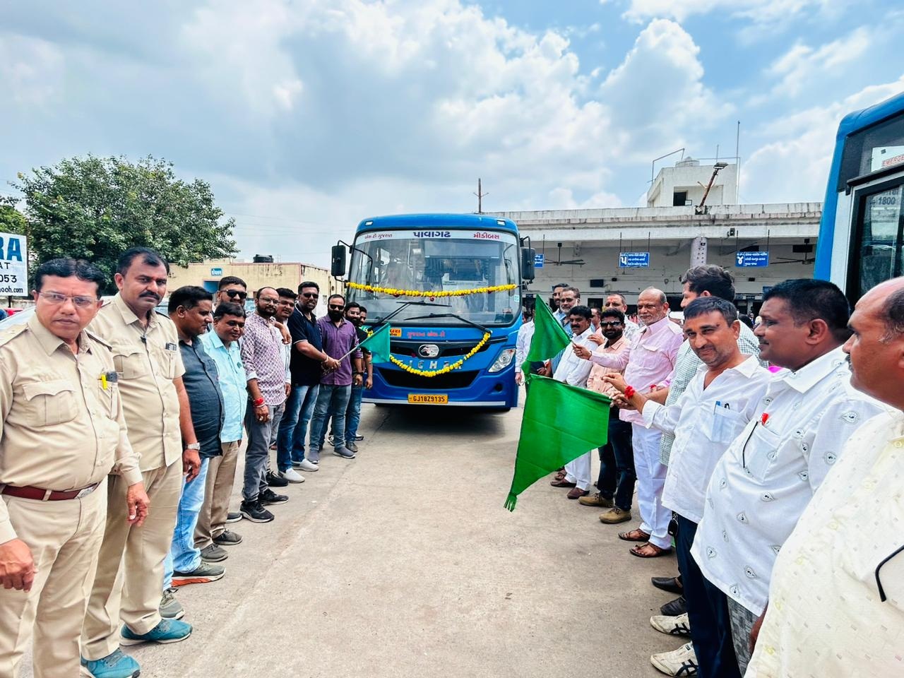 Alloted 2 mini buses with state of the art facility to Halol ST depot ...