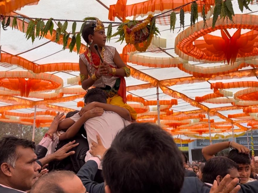 Nanda Mahotsav was celebrated with enthusiasm at Palanpur Swastik ...