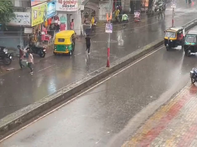 After a long time in Navsari city, Megho Meherban, the forecast of the ...