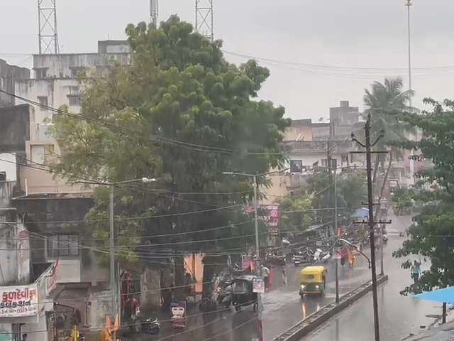 After a long time in Navsari city, Megho Meherban, the forecast of the ...