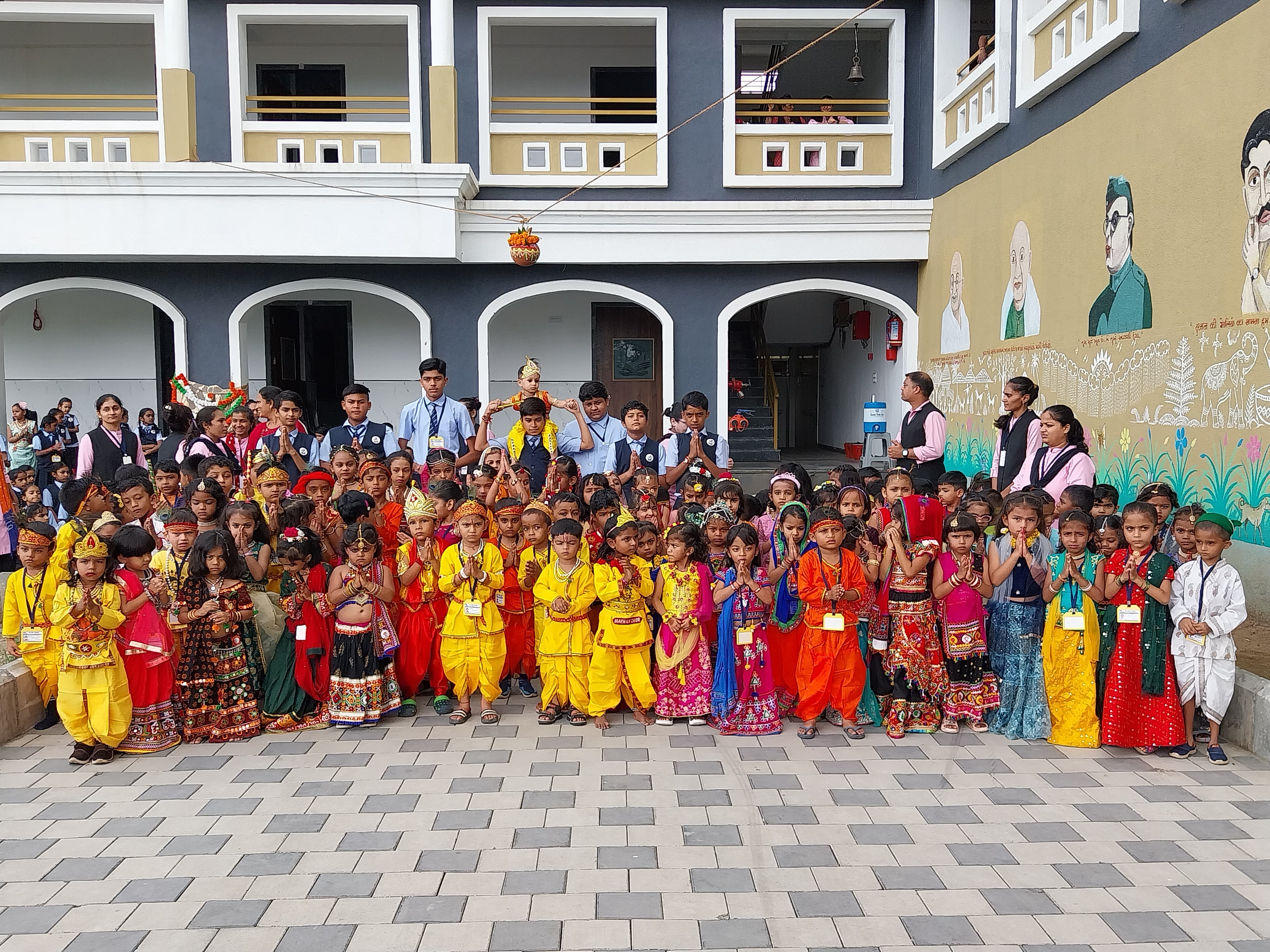 Janmashtami was celebrated at A1 Global School Anaval | A1 ગ્લોબલ સ્કૂલ ...