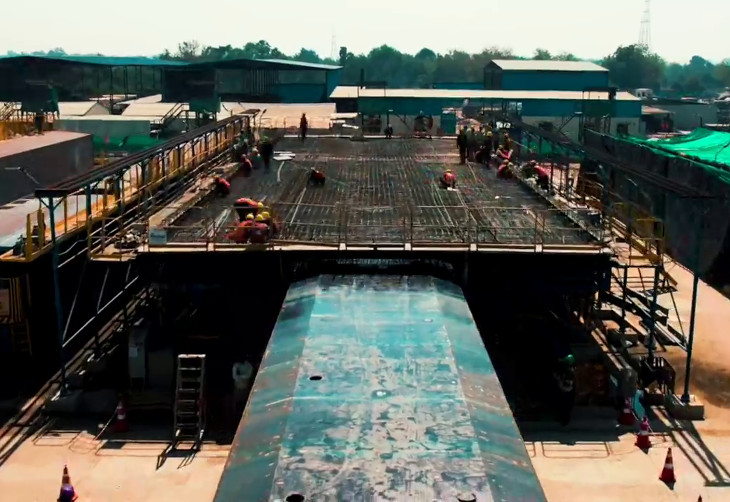 85 km long bridge for bullet train ready, one by one bridge over river ...