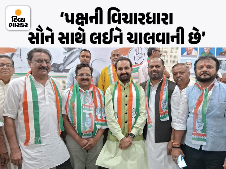 7 of BJP and 54 office bearers and workers of AAP formally joined the ...