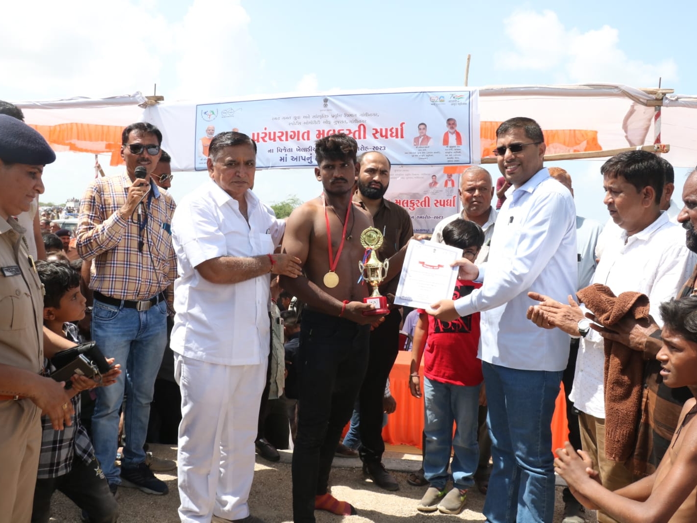 A large number of youth participated in Malla Kusti games at Pindara ...