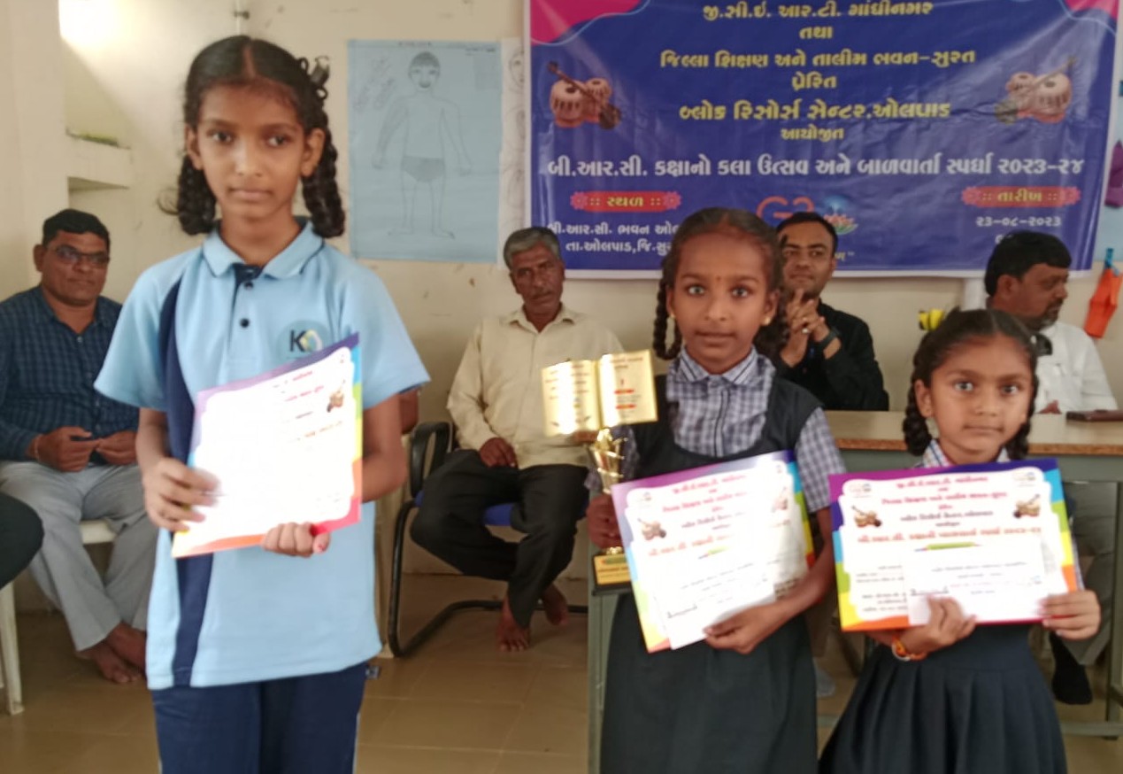 Story telling and writing competition was organized by Block Resource ...