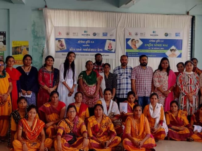 Ayurvedic Garbha Sanskar and yoga camp were organized in Dwarka under ...