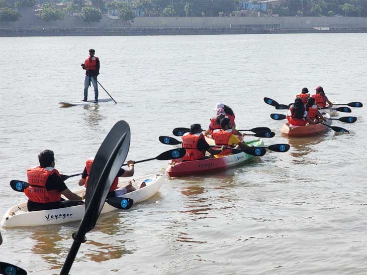 Kayaking Race at Sabarmati Riverfront | રિવરફ્રન્ટ ખાતે કાયાકિંગ રેસ ...