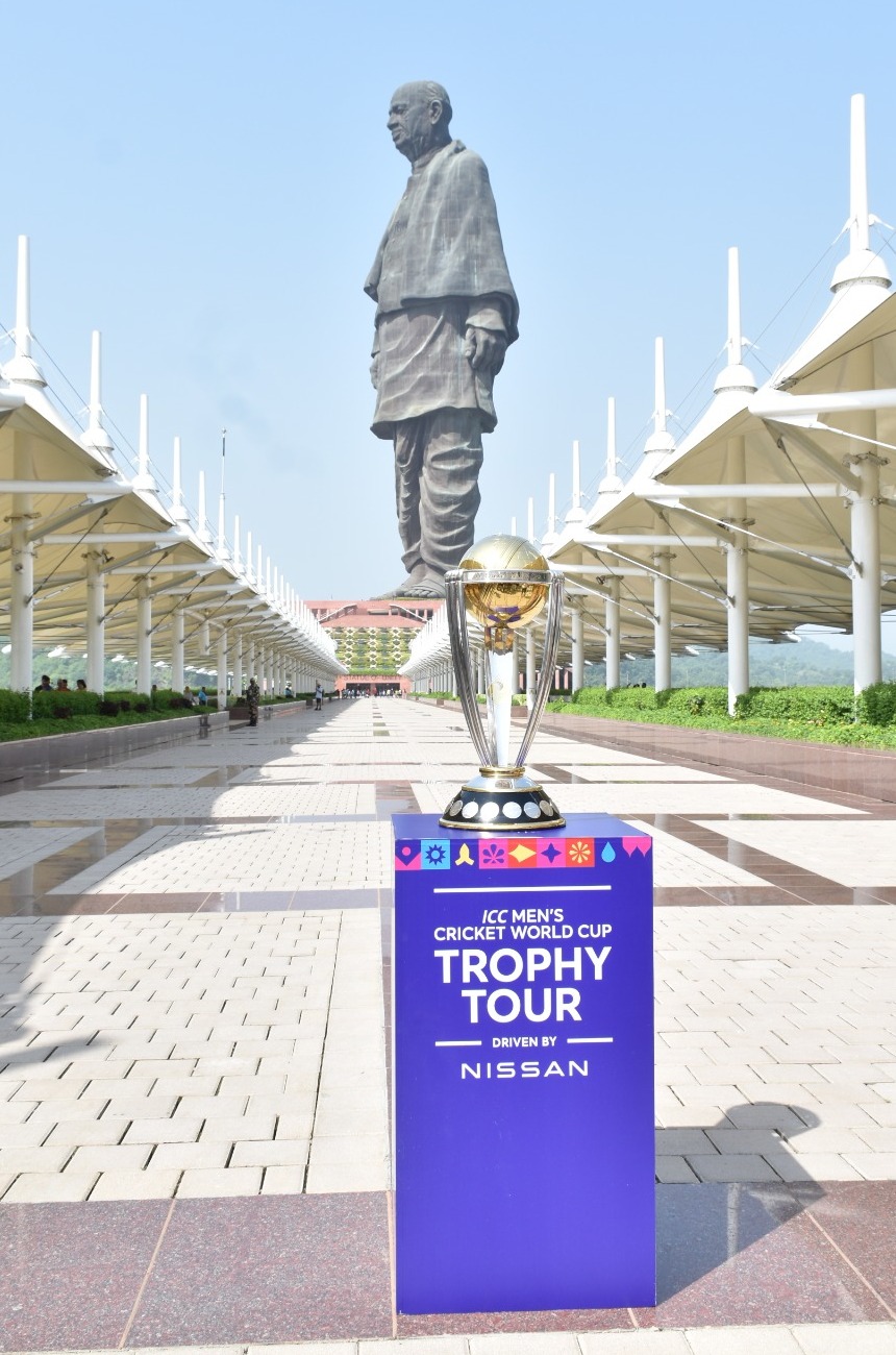 World's tallest statue showcases cricket's tallest trophy, tourists get ...