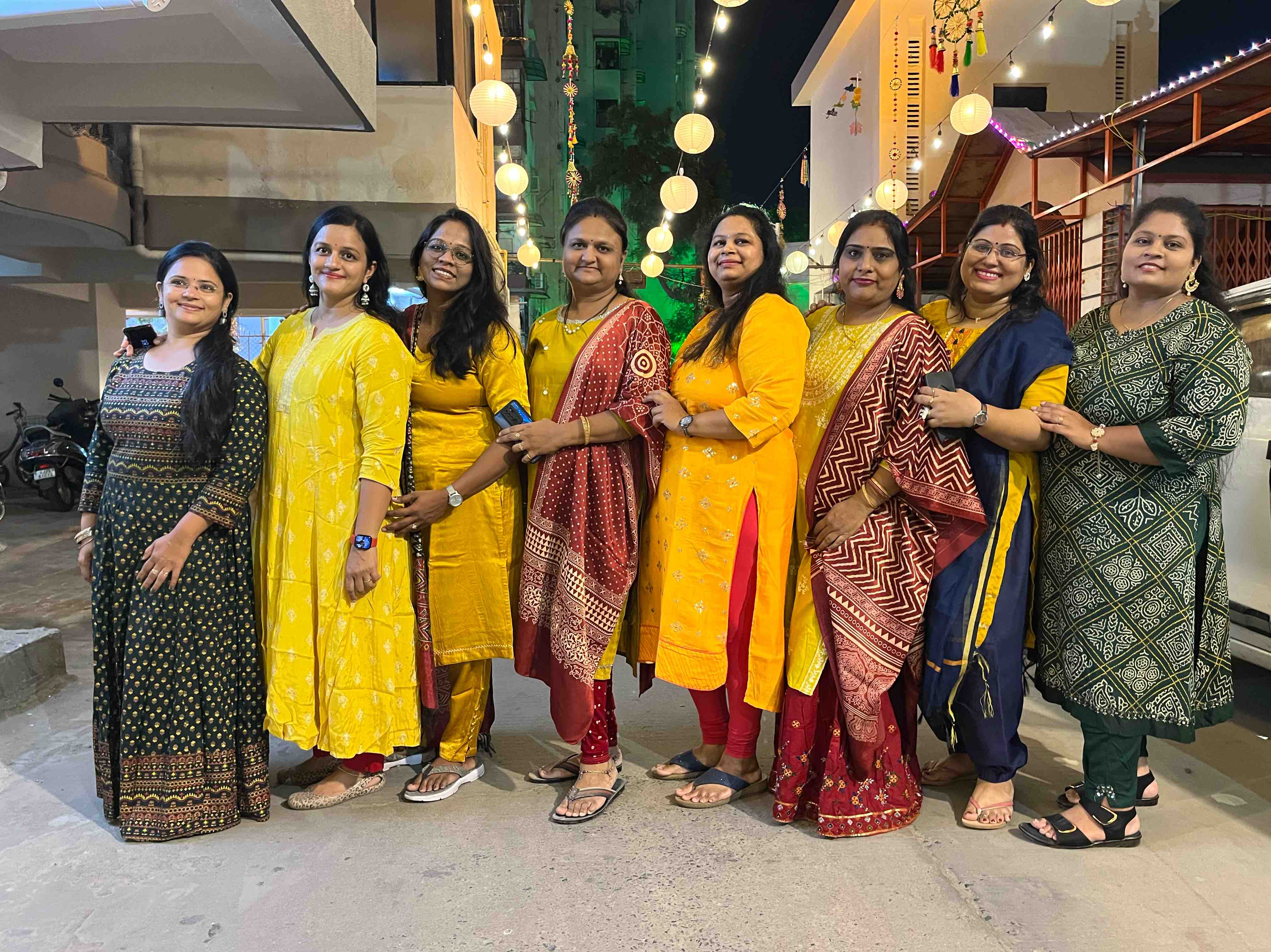 Residents of Gaurav Tower, Ghatlodia celebrated the first Navratri with ...