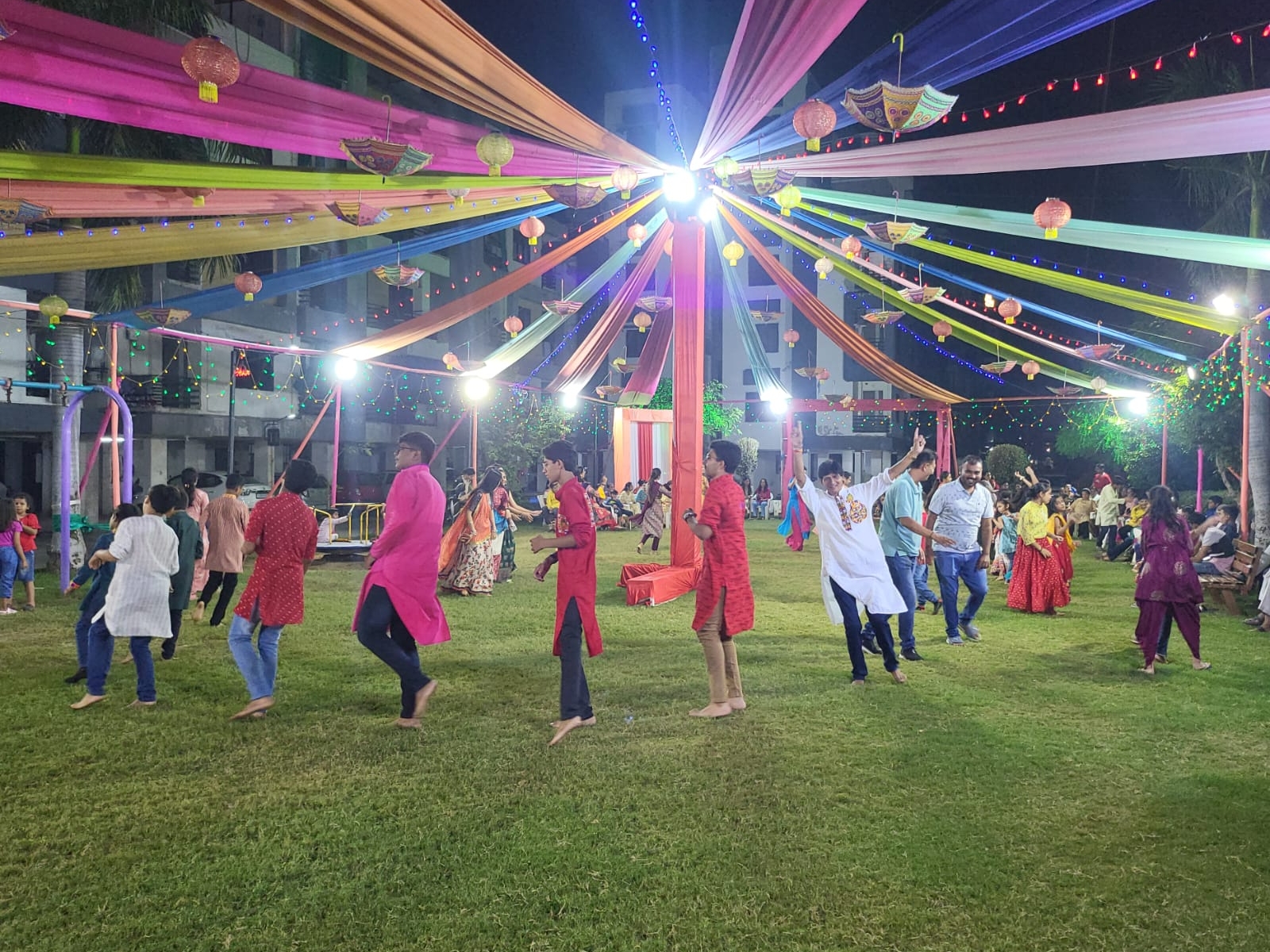 At the Labha Residency in Vadodara, the first Norat Khalayas flocked ...