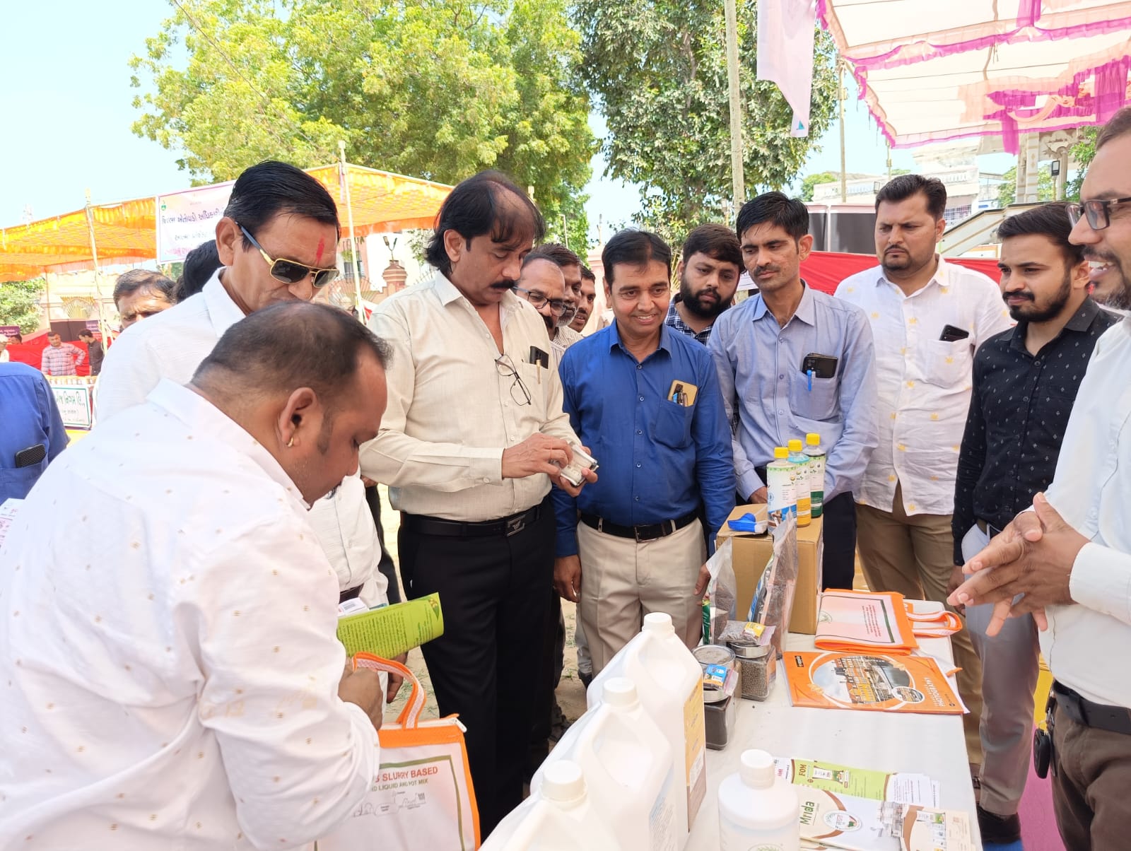 A taluka level agricultural fair was held at Galateshwar under the ...