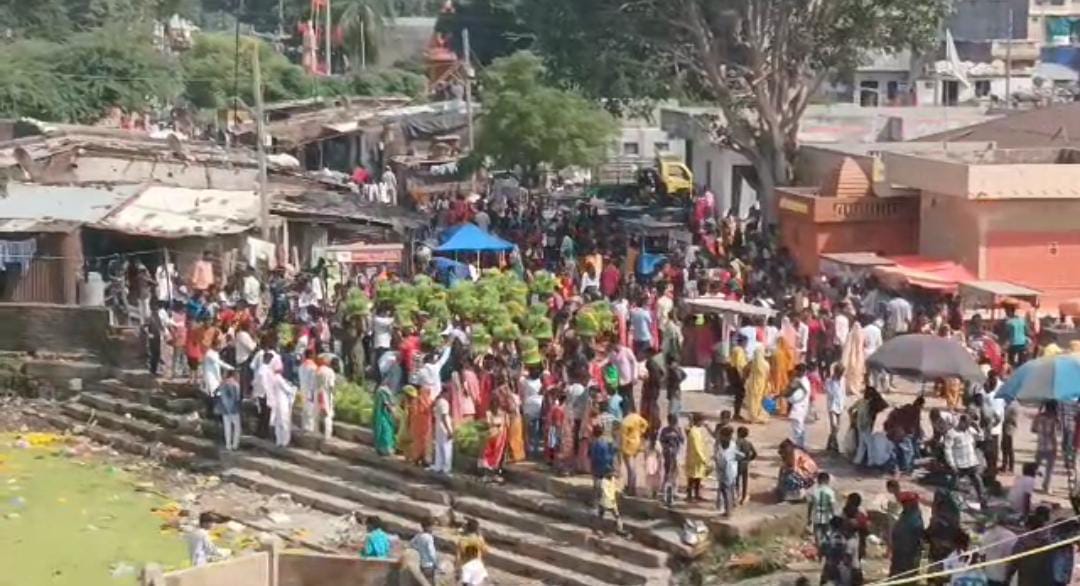Devotees of Sama Garba and Jawara, symbols of Mataji, were fervently ...