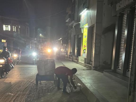 A night cleaning campaign was started in Anjar city before the festival ...