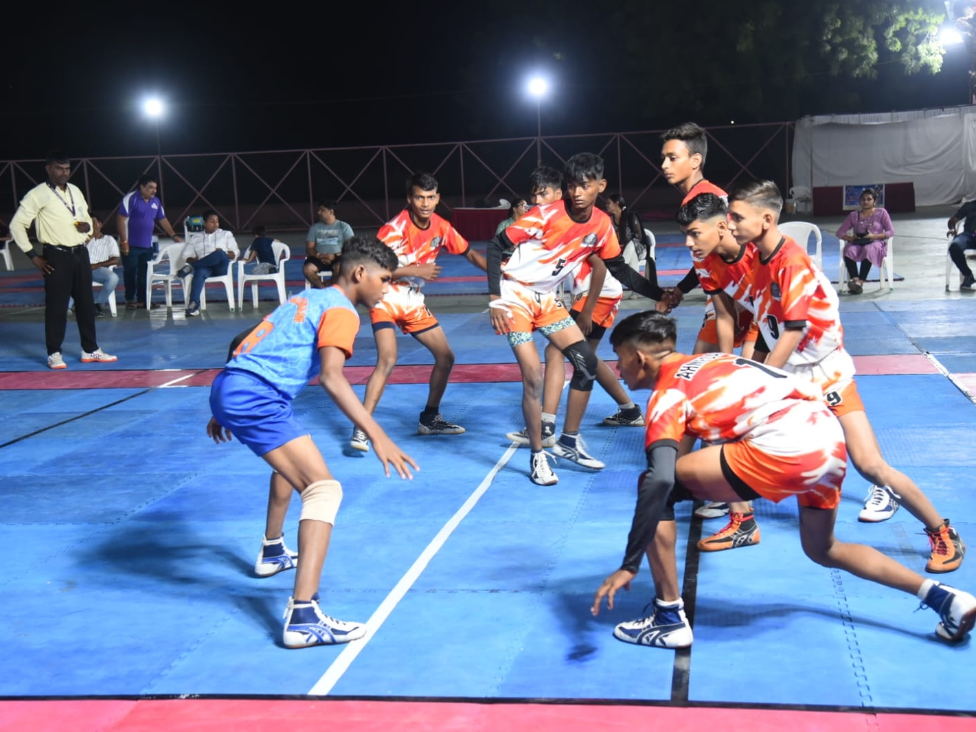 1500 players from across Gujarat participated in the state level school kabaddi competition held ...