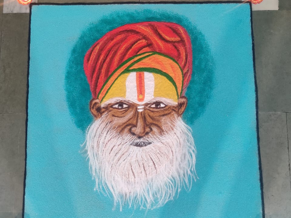 In Navsari, Brihad Anavil Samaj organized Rangoli competition at Ramji ...