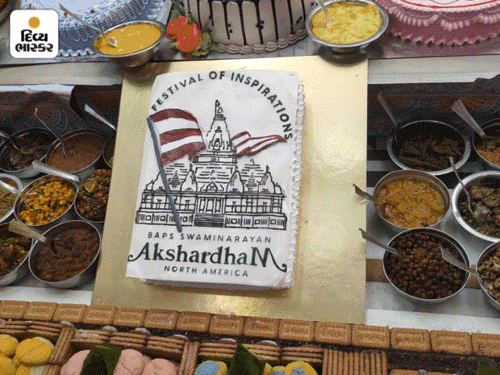 1200 dishes of grand Annakoot darshan.Vadodara Atladara BAPS ...