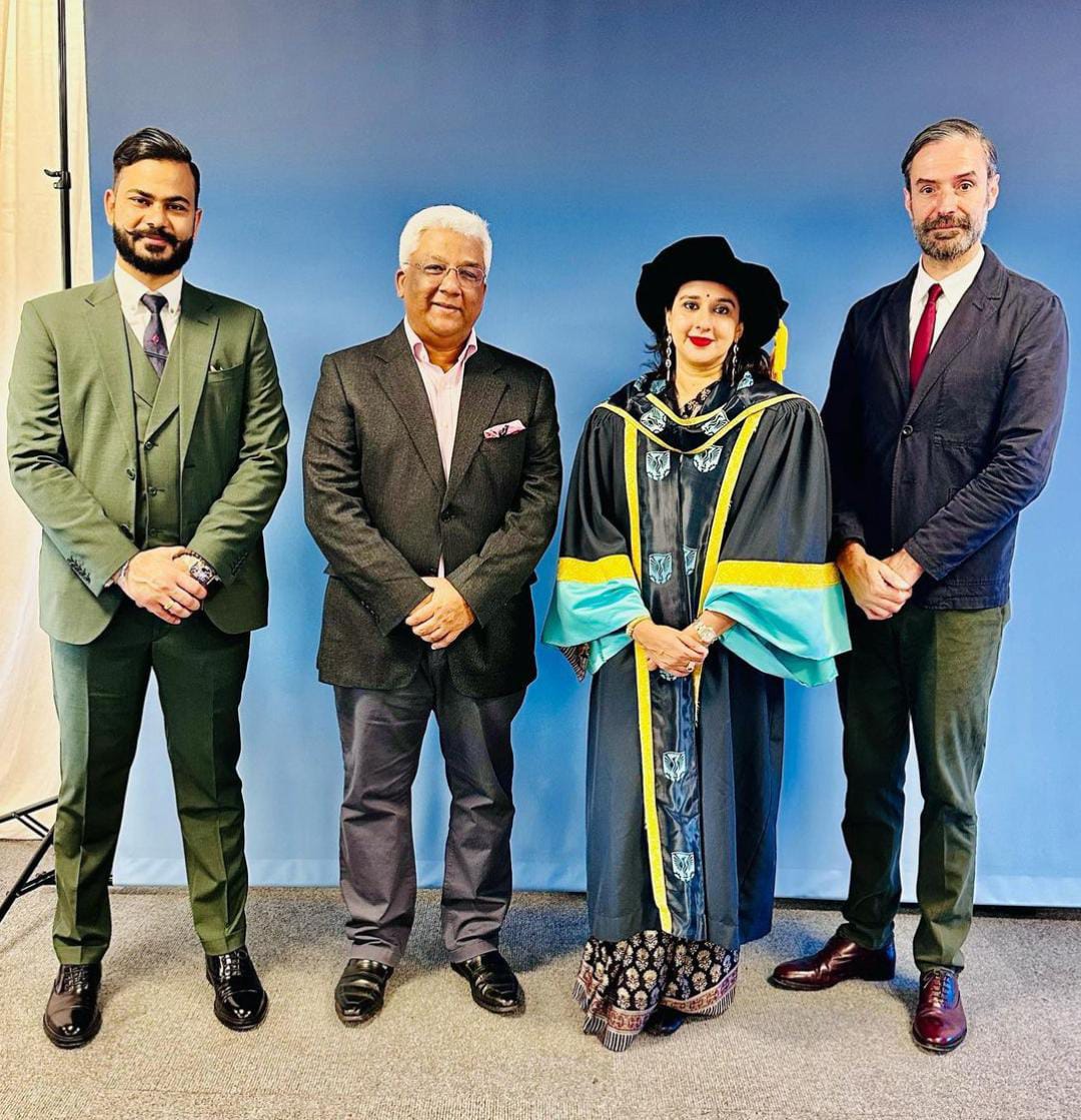 Maharani Radhika Raje Gaikwad Of Vadodara Awarded Doctorate Degree By University Of East London 