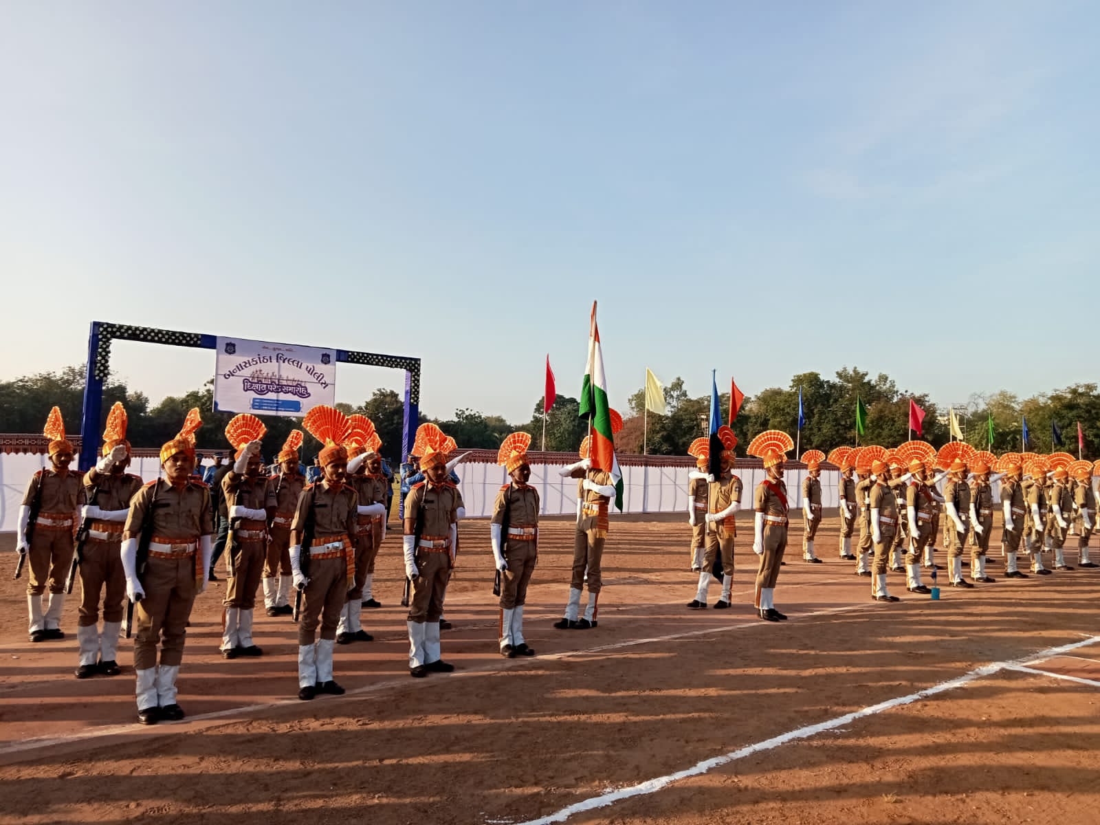 Convocation parade ceremony of 167 trainees at Palanpur Police Parade ...