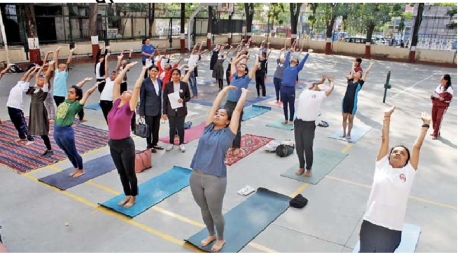 State Yoga Board organized Surya Namaskar competition at 19 places in ...