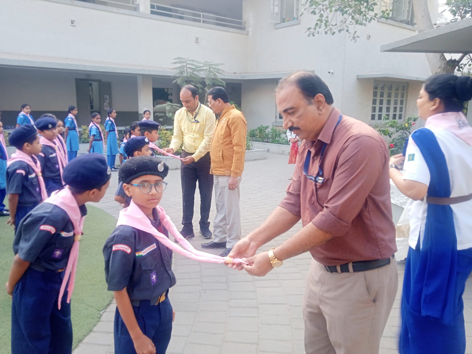 Initiation program for Scout children was held at Sharda Mandir School ...