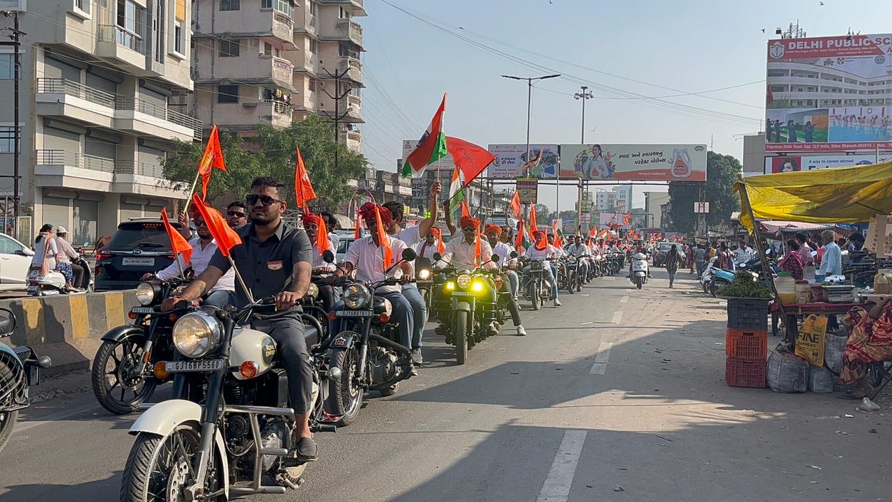 Jayashree Ram's Gunj, Hari Devotees Bike Rally in Bharuch | આયોજન ...