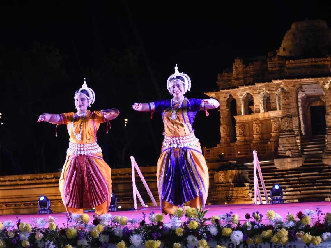 The world famous historic Modhera Sun Temple's courtyard created a ...