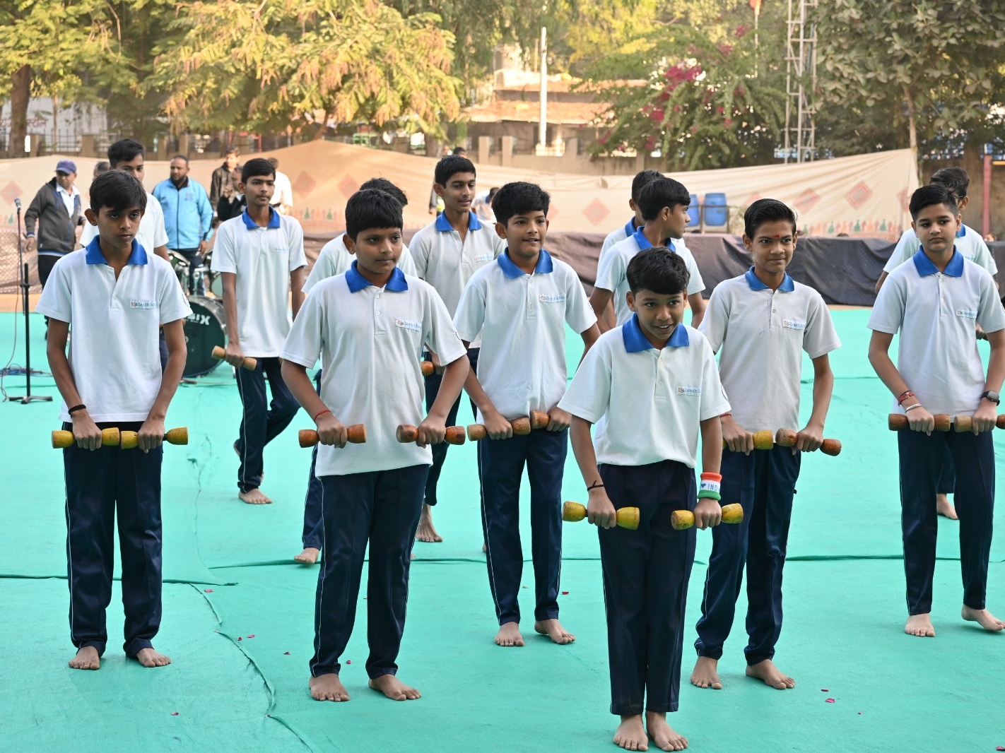 Flag Salute by former student Major Chintan Parmar at Zenith School ...