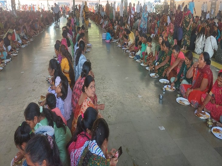 In Pawandham Bagdana, people flocked to Bapa's darshan, the atmosphere ...