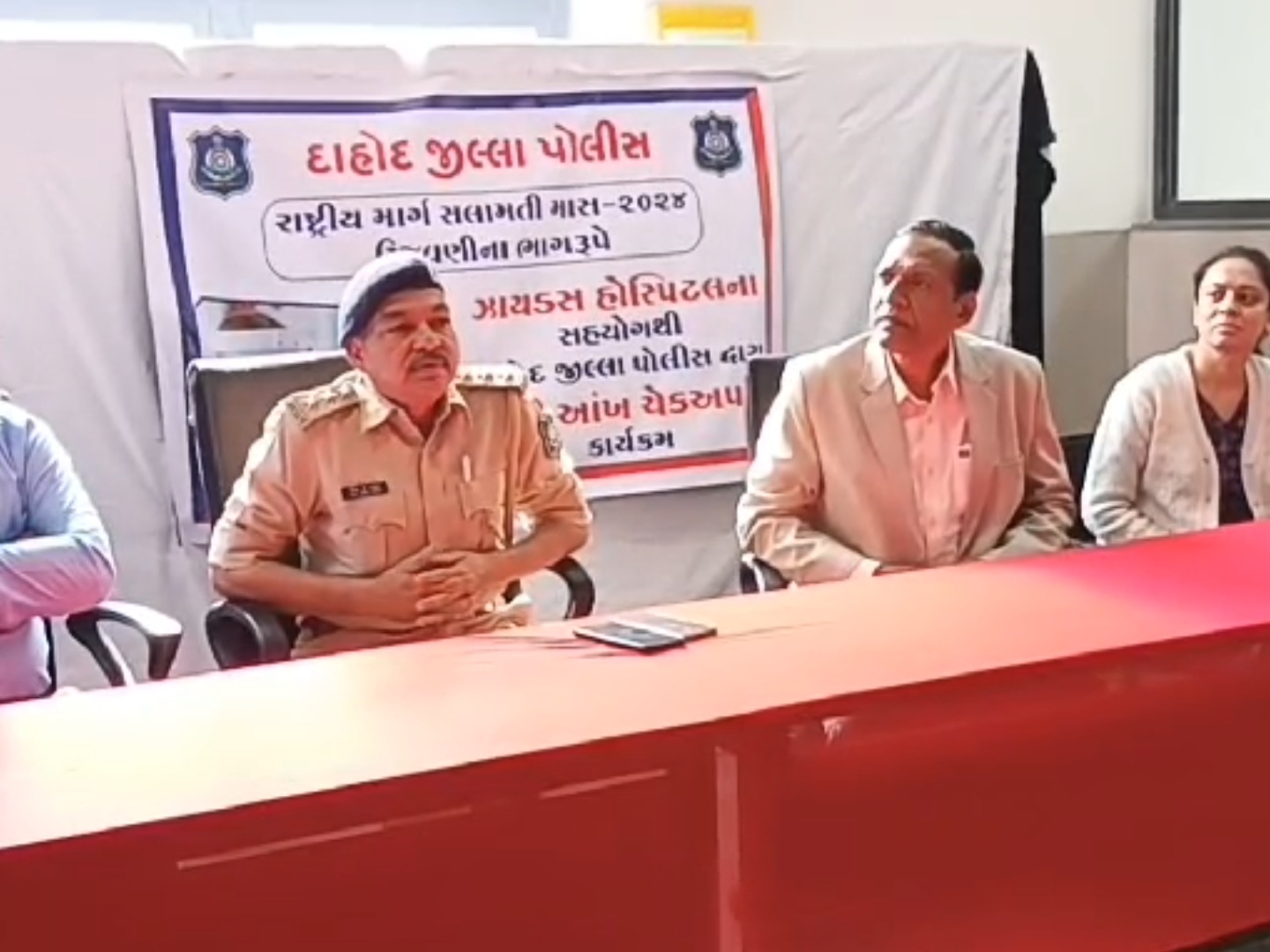 As part of the National Road Safety Month in Dahod, a joint initiative ...